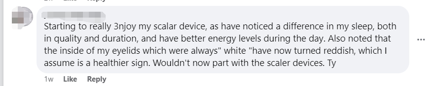 Starting to really 3njoy my scalar device, as have noticed a difference ...